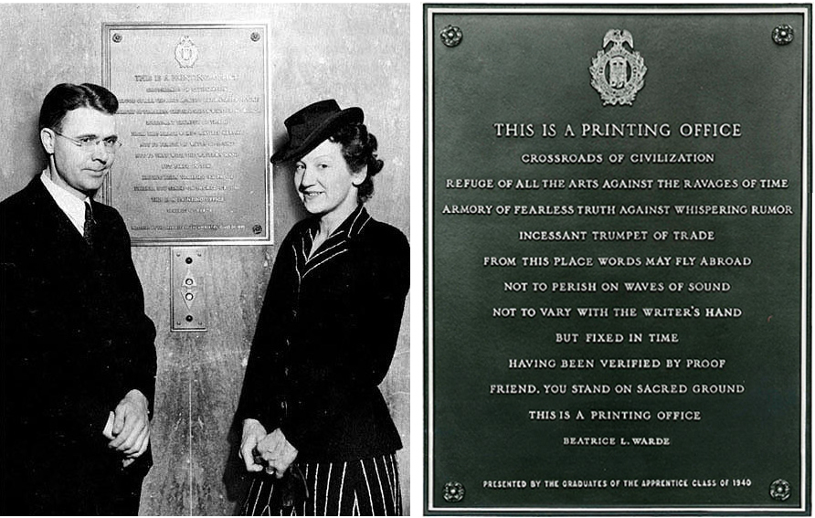 Beatrice Warde at the GPO - American Printing History Association