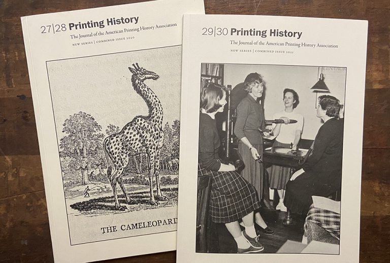 American Printing History Association - To encourage the study of ...