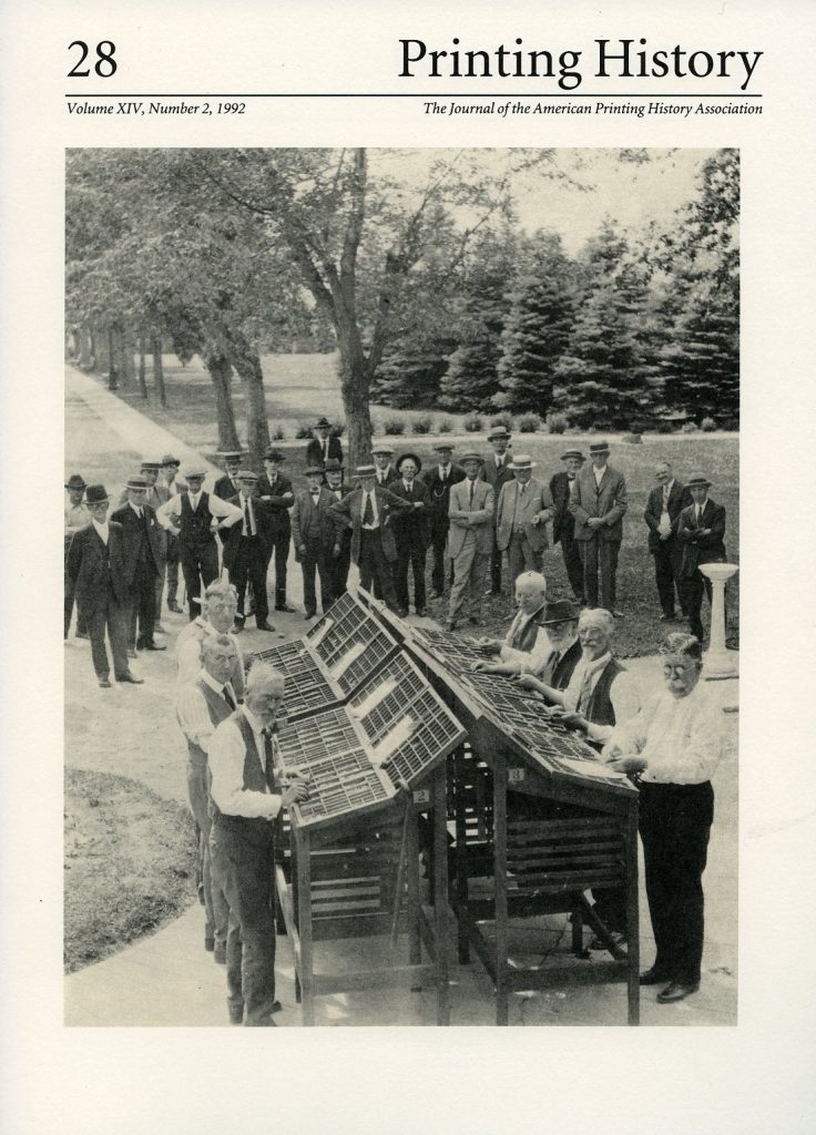 Printing History OS 42 - American Printing History Association