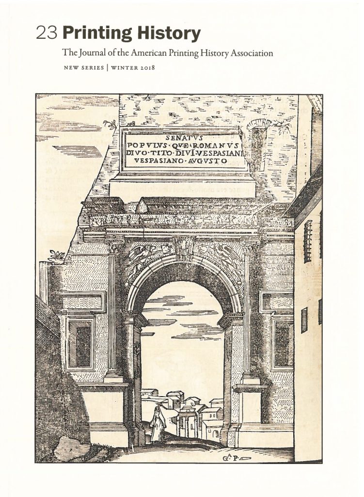 Printing History Back Issues Archives - American Printing History ...