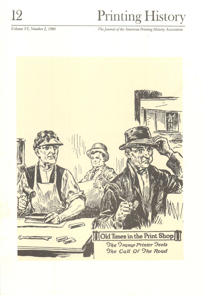 Printing History OS 12 - American Printing History Association