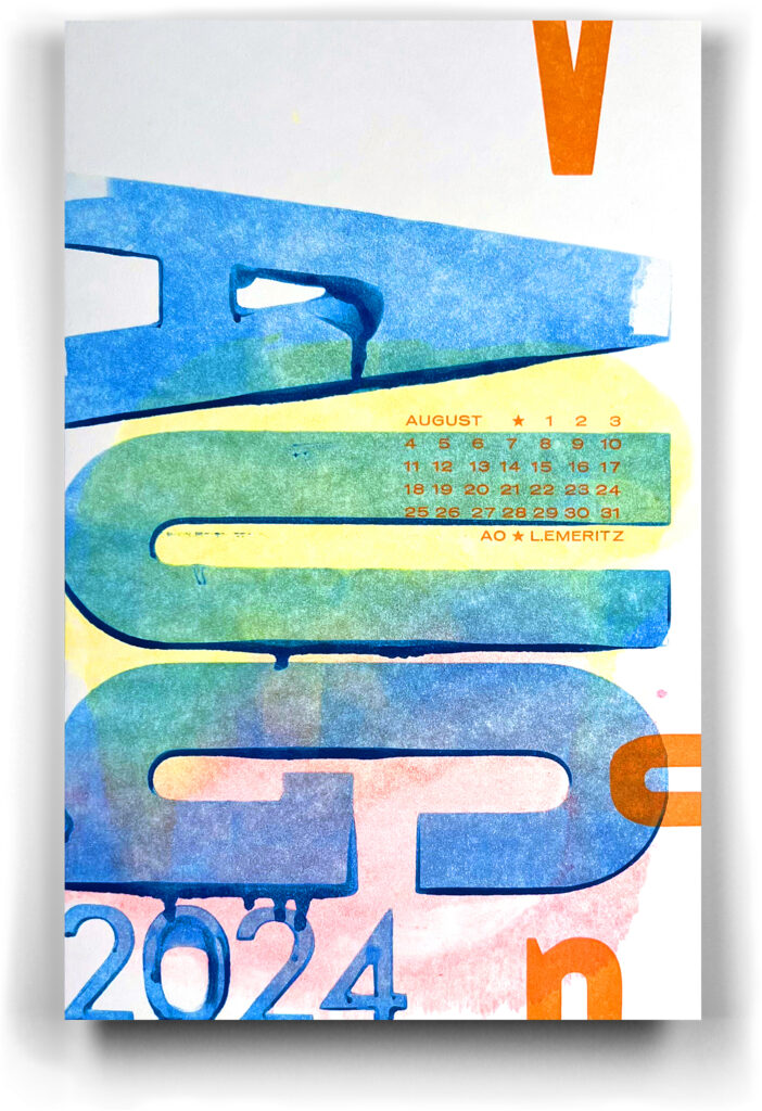 Chesapeake Chapter 2024 calendar - American Printing History Association